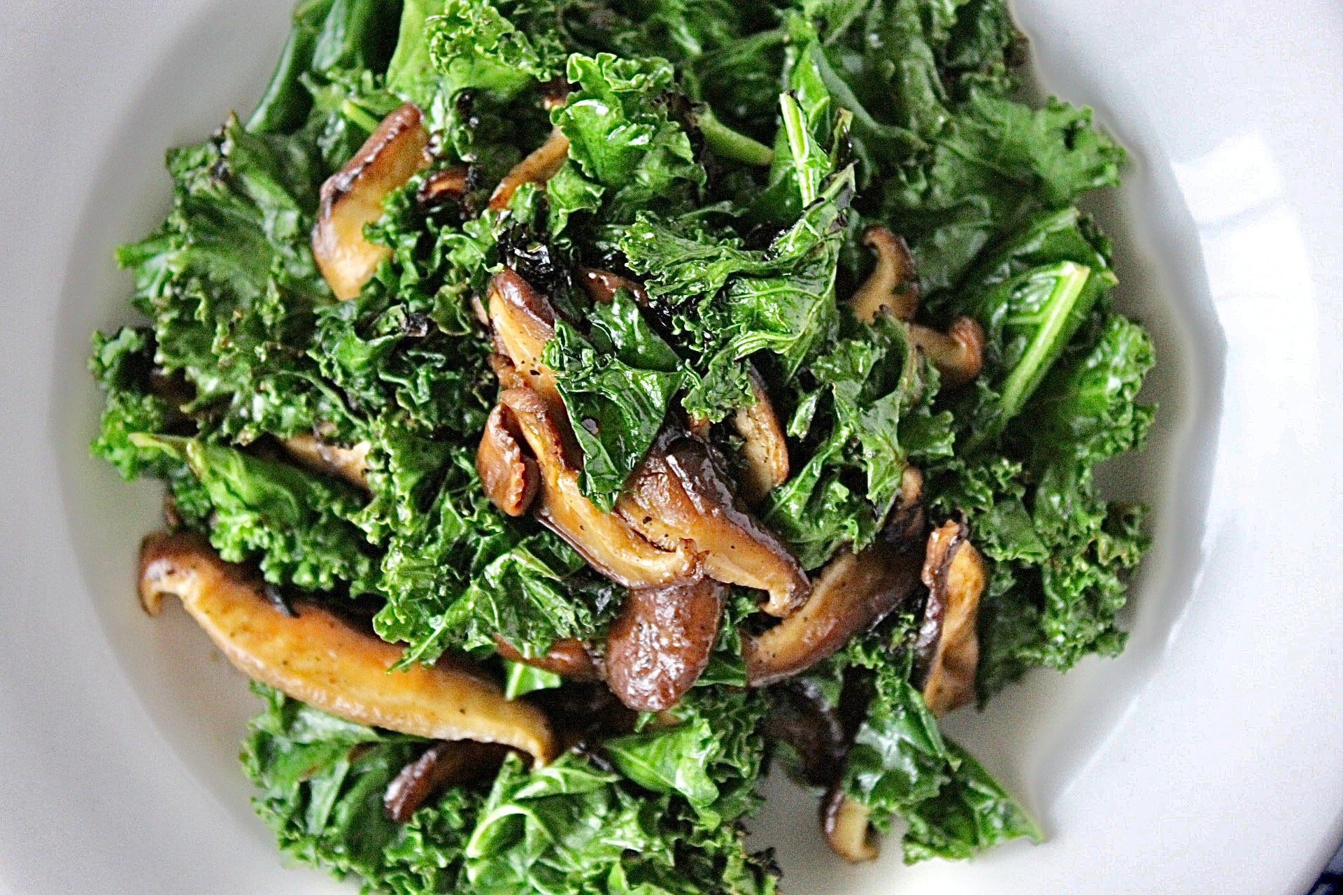 Kale and shiitake | Nick's BBQ